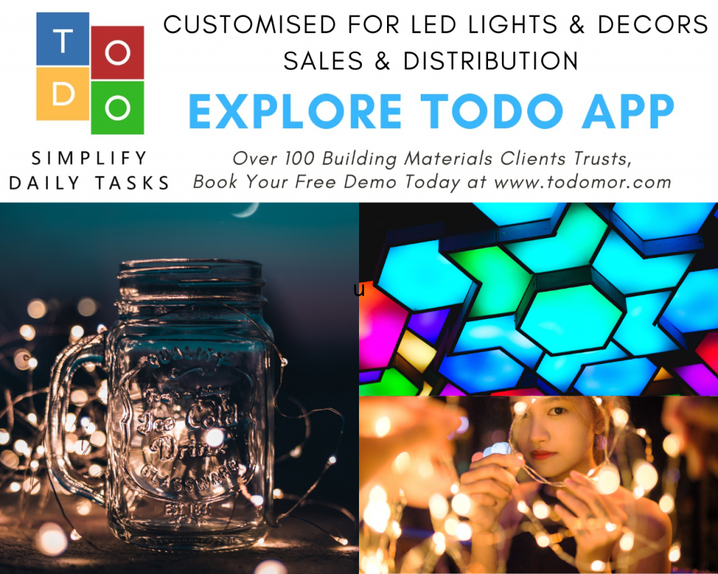 12 ways ToDo CRM improves LED Lights & Decors Sales & Distribution