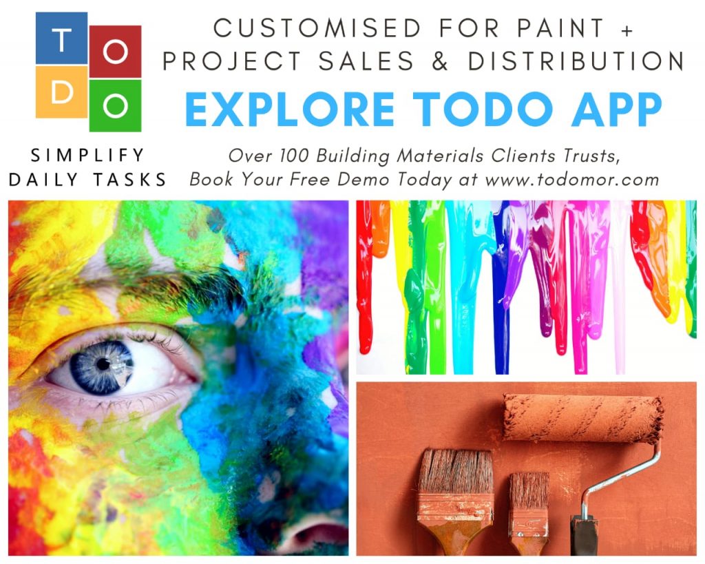 12 ways ToDo CRM helps Manufacturing & Distribution of Painting Industry 12 ways ToDo CRM helps Manufacturing & Distribution of Painting Industry